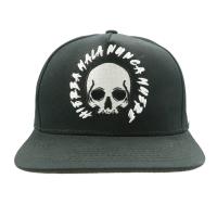 China Custom Logo Embroidered 6 Panel Snapback Hat Cotton Baseball Cap 58cm Adjustable Strap for sale