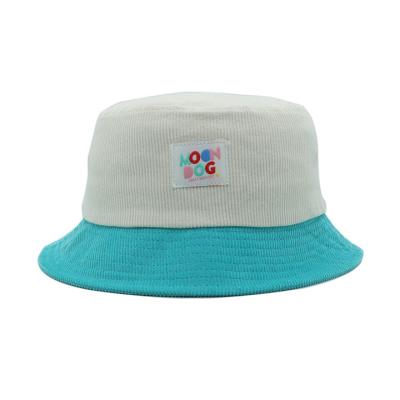 China Custom Winter Corduroy Bucket Hat for Women Soft Warm Fishing Outdoor Vacation 100% Cotton for sale