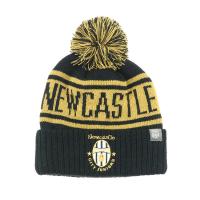 China Custom Jacquard Acrylic Knitted Beanie with Pom Pom Fleece Lining 58cm for Fishing for sale