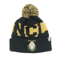 China Custom Jacquard Acrylic Knitted Beanie with Pom Pom Fleece Lining 58cm for Fishing for sale