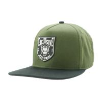 China Custom Rubber Patch Logo Snapback Cap Hip Hop Flat Bill Adjustable Size 58cm Cotton for sale