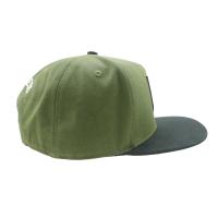 China Custom Rubber Patch Logo Snapback Cap Hip Hop Flat Bill Adjustable Size 58cm Cotton for sale