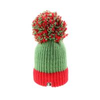 China Custom Logo 100% Acrylic Knitted Pom Pom Beanie Hat 58cm Winter Autumn for sale