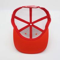 China 6 Panel Truck Hat Embroidery Logo Trucker Mesh Hat Cap 100% Polyester for sale