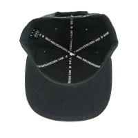 China Four Seasons Embroidered Snapback Hat Black For Men Personalized Design for sale