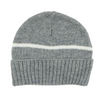 China Custom Logo Chunky Knit Beanie Hat Soft Merino Wool Winter Ski Toque Cap 58cm for sale