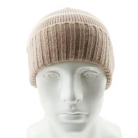 China Custom Logo Chunky Knit Beanie Hat Soft Merino Wool Winter Ski Toque Cap 58cm for sale