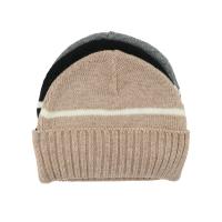 China Custom Logo Chunky Knit Beanie Hat Soft Merino Wool Winter Ski Toque Cap 58cm for sale