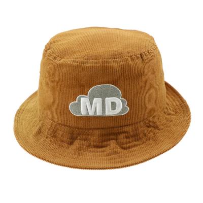 China Custom Corduroy Bucket Hat with Satin Lining 58cm Camouflage Men for sale