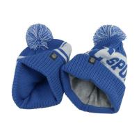 China Wholesale Jacquard Acrylic Knitted Beanie with Fleece Lining Custom Logo Winter Hat 58cm for sale