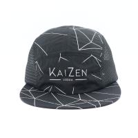 China Character Style Custom Printing Logo 5 Panel Camp Baseball Sport Nylon Trucker Caps for sale