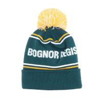 China Custom Acrylic Knitted Beanie Unisex Bobble Hat with Designer Logo 58cm for sale