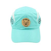 China Custom Printing Logo Lightweight Nylon Quick Dry Unstructured 5 Panel Running Sports Caps for sale