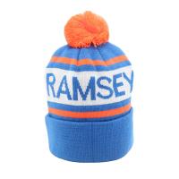 China Custom Logo Knitted Beanie Hat 58cm Warm Winter Acrylic Wool Cap for Adults for sale