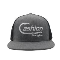 China 4 Season Printed Trucker Hat Baseball Hat Custom Embroidered 6 Panel Flat Brim Mesh for sale