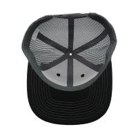 China Presents Custom Embroidered Logo 6 Panel Trucker Hats Running Flat Brim Mesh Cap for sale