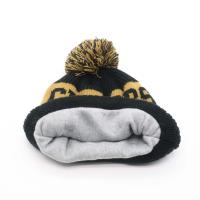 China Upgrade Winter Accessories With Knitted Pom Pom Hat And 100% Acrylic Wool Lining for sale