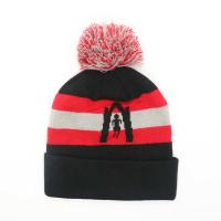 China Custom Embroidery Logo Knitted Beanie 58cm Acrylic Winter Hat for Bulk Orders for sale