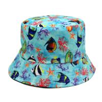 China Recycled RPET Fisherman Bucket Hat Unisex Eco Sublimation Custom Size 58cm for sale