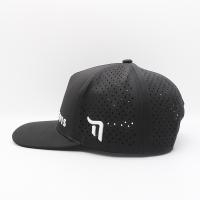 China Oxford Fabric Waterproof Laser Cut Hole 5 Panel 3D Embroidery Snapback Hat Custom for sale