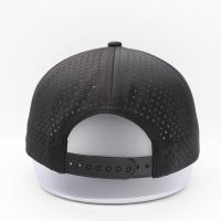 China Oxford Fabric Waterproof Laser Cut Hole 5 Panel 3D Embroidery Snapback Hat Custom for sale