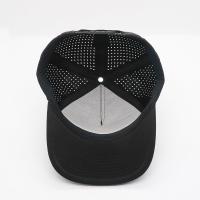 China Oxford Fabric Waterproof Laser Cut Hole 5 Panel 3D Embroidery Snapback Hat Custom for sale