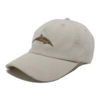 China Eco Custom Designer Embroidery Logo Vintage Sports Corduroy Dad Hat 58CM for sale
