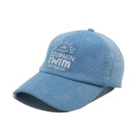 China Custom 6 Panel Adjustable Baseball Cap 100% Cotton Curved Brim Corduroy Dad Hat for Promotion for sale