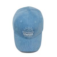 China Custom 6 Panel Adjustable Baseball Cap 100% Cotton Curved Brim Corduroy Dad Hat for Promotion for sale