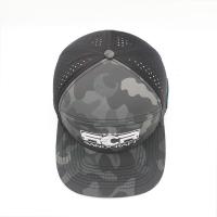 China Polka Dot 7 Panel Flat Bill PVC Waterproof Hat For Outdoor Activities And Enthusiasts for sale