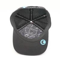 China Polka Dot 7 Panel Flat Bill PVC Waterproof Hat For Outdoor Activities And Enthusiasts for sale