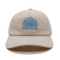 China Custom 230gsm 6 Panel Curved Brim Snapback Baseball Cap Solid Color Dad Hat for sale