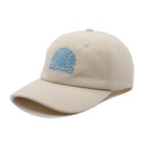 China Custom 230gsm 6 Panel Curved Brim Snapback Baseball Cap Solid Color Dad Hat for sale