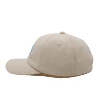 China Custom 230gsm 6 Panel Curved Brim Snapback Baseball Cap Solid Color Dad Hat for sale
