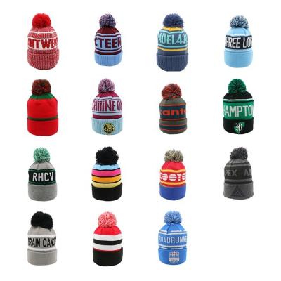 China Custom 100% Acrylic Knitted Beanie Winter Hat for Men Women 58cm Size for sale