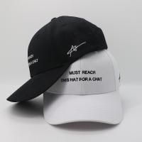 China Custom Logo 6 Panel Pre Curved Brim Recycled Cotton Baseball Cap Hat 8 oz for sale