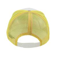 China Wholesale Custom Logo White Trucker Cap 5 Panel Cotton Mesh Unconstructed 52cm for sale