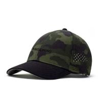 China Custom Game Hydro Olive Camo Laser Perforated Holes Snapback Hat 58cm Cotton Mesh for sale