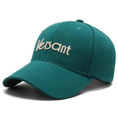 China Custom 3D Embroidered 6 Panel Structured Pre-Curved Brim Cotton Twill Baseball Cap Hat for sale