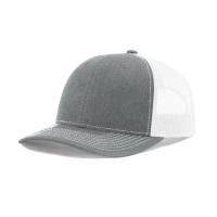 China 100% Cotton Custom 6 Panel Richardson Style 112 Shape Blank Snapback Mesh Trucker Hat for sale