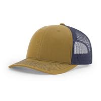 China 100% Cotton Custom 6 Panel Richardson Style 112 Shape Blank Snapback Mesh Trucker Hat for sale