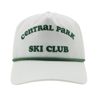 China Custom 5 Panel Quick Dry Baseball Dad Hat Unisex White Embroidered Outdoor Sports Cap 56-60cm for sale