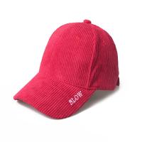 China Winter Gorras Baseball 6 Panel Embroidery Corduroy Structured Dad Hat Waterproof for sale