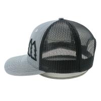 China Common Fabric Richardson Heather Grey Trucker Hat 6 Panel Mesh Custom Made for sale