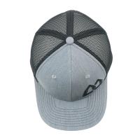 China Common Fabric Richardson Heather Grey Trucker Hat 6 Panel Mesh Custom Made for sale