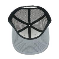 China Common Fabric Richardson Heather Grey Trucker Hat 6 Panel Mesh Custom Made for sale