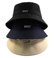 China Custom Reversible RPET Fisherman Bucket Hat for Men Eco Friendly 100% Recycled Polyester for sale