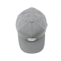 China Four Seasons 5-Panel Hat With Custom Rubber PVC Logo And Waterproof Laser Cut Design for sale