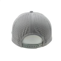 China Four Seasons 5-Panel Hat With Custom Rubber PVC Logo And Waterproof Laser Cut Design for sale