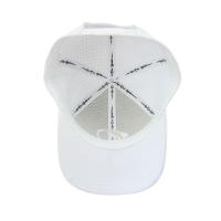China Custom 6 Panel Embroidery Logo Laser Cut Drilled Hole Perforated Hat With Curved Brim for sale